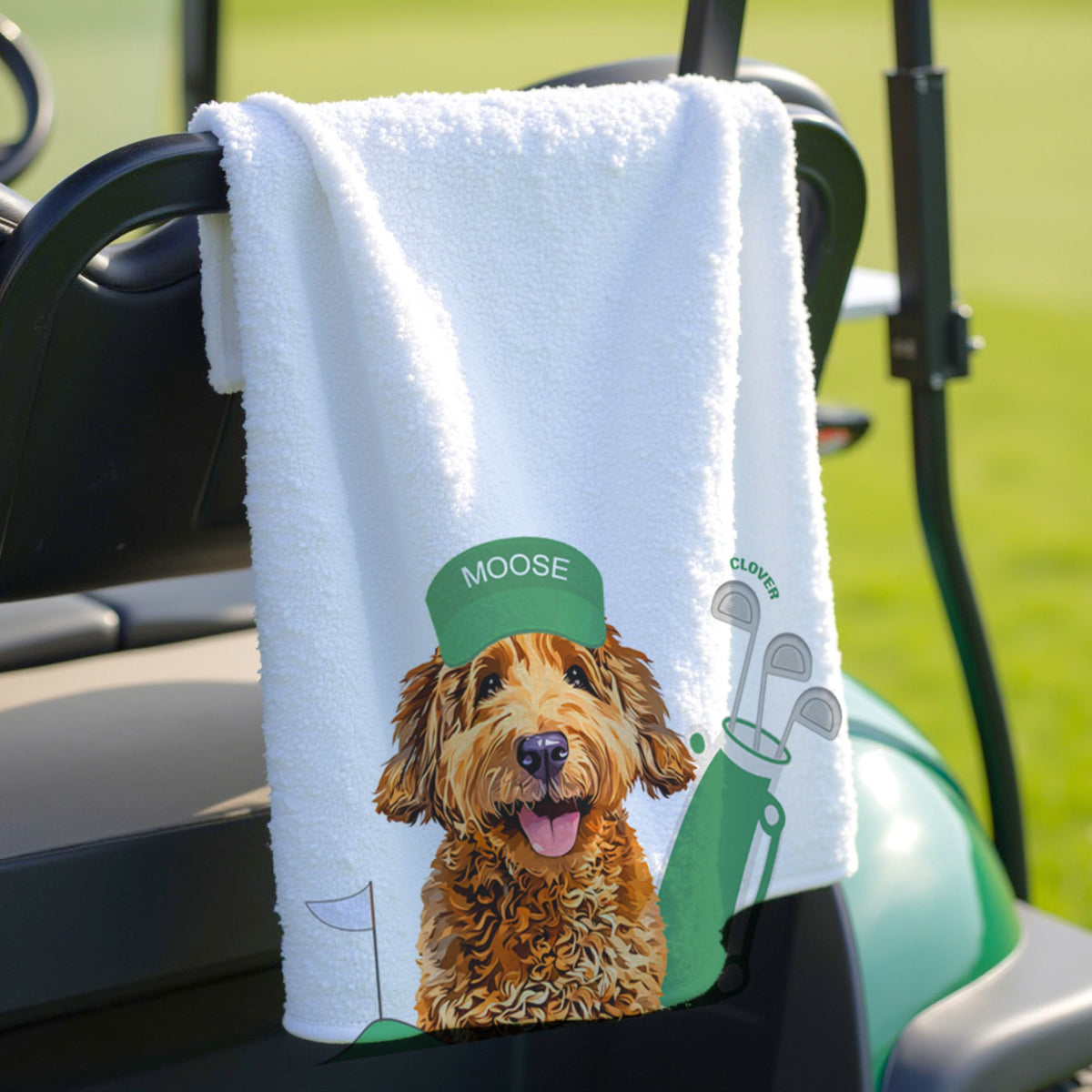 Custom Pet Golf Towel Personalized Dog Golf Towel Custom Cat Towel ...