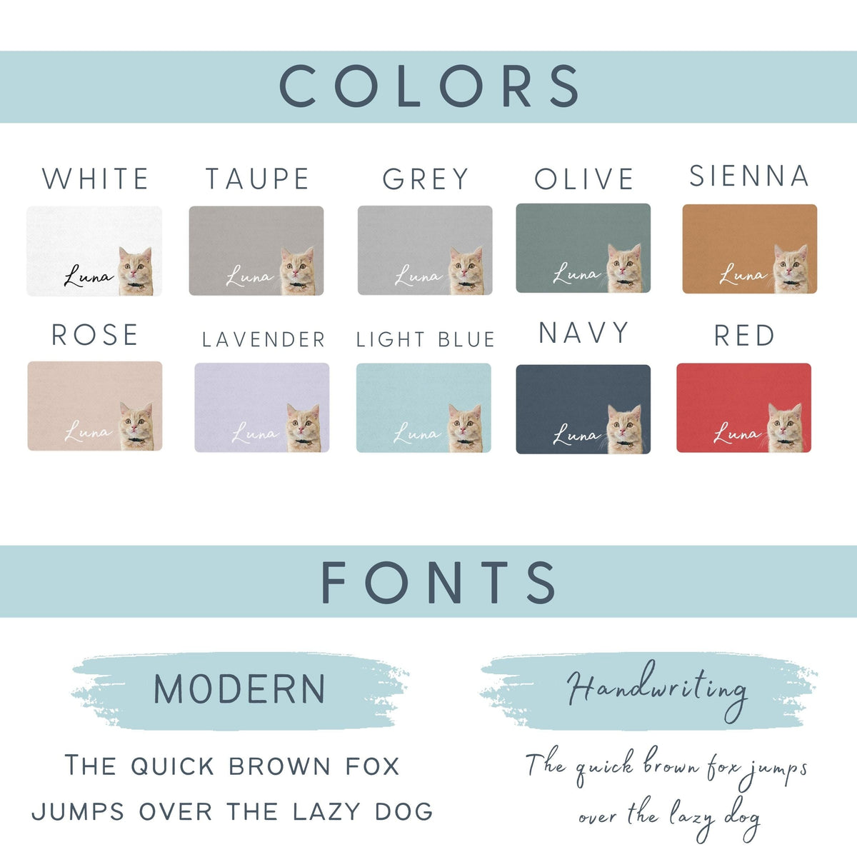 Personalized Dog Mats Personalized Dog Food Mat Personalized Cat Mat ...